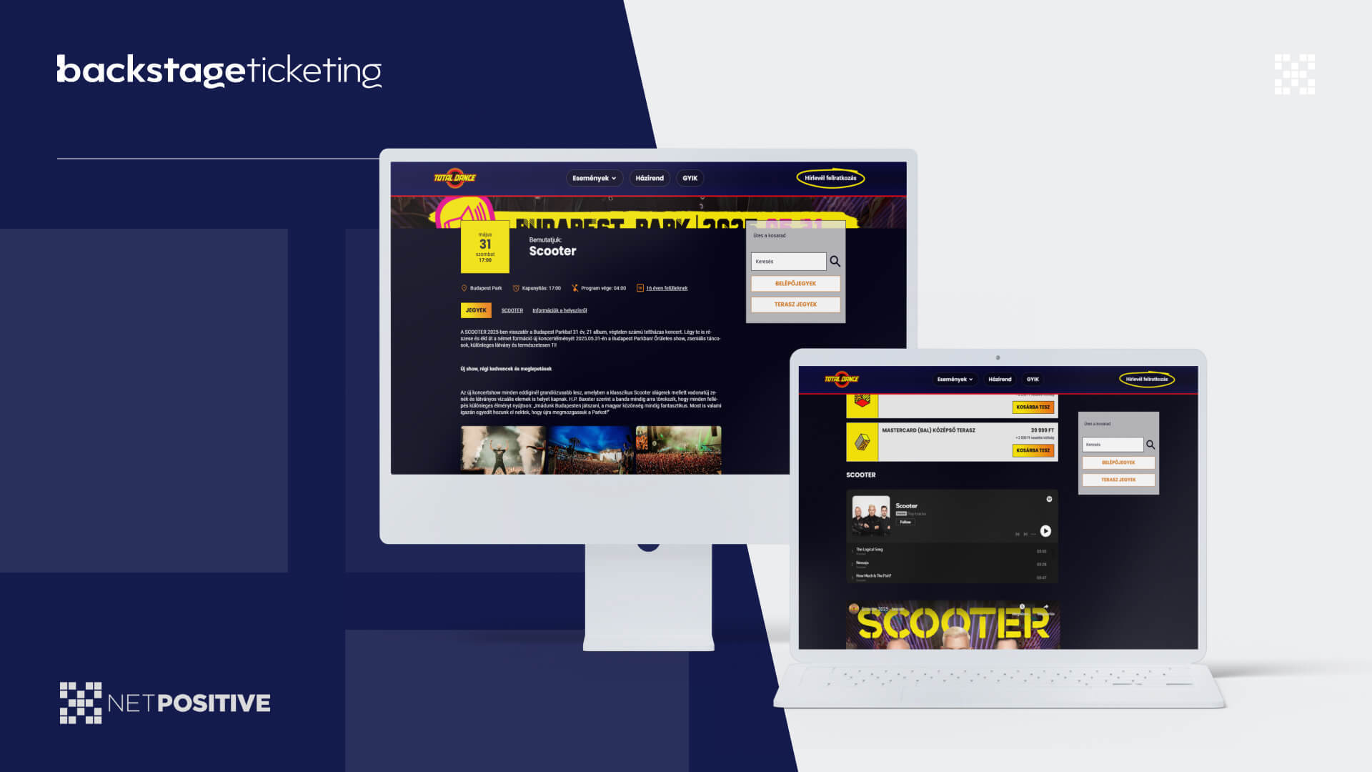 Renewed event pages - Backstage Ticketing